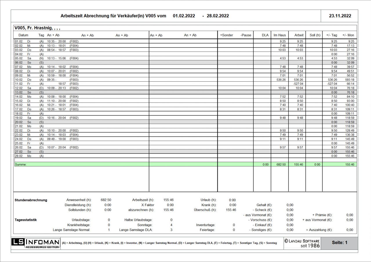 LS-INFOTAZ V 5.0 - Landau Software GmbH